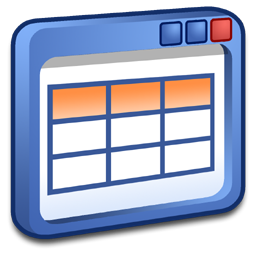 Windows_Table icon 256x256px (ico, png, icns) - free download ...